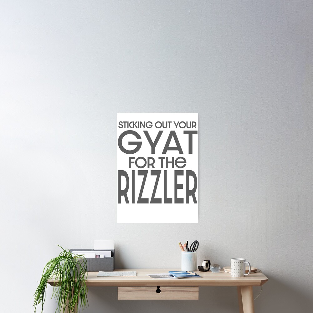 "Sticking out Your Gyat for the Rizzler" Art Board Print for Sale by flashman | Redbubble