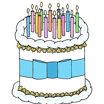 "Happy Birthday Project Manager Cake and Candles" Sticker for Sale by ...