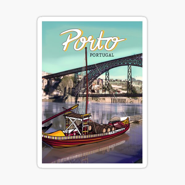 "Luís I Bridge - Oporto" Sticker for Sale by Claudia Brüggen | Redbubble