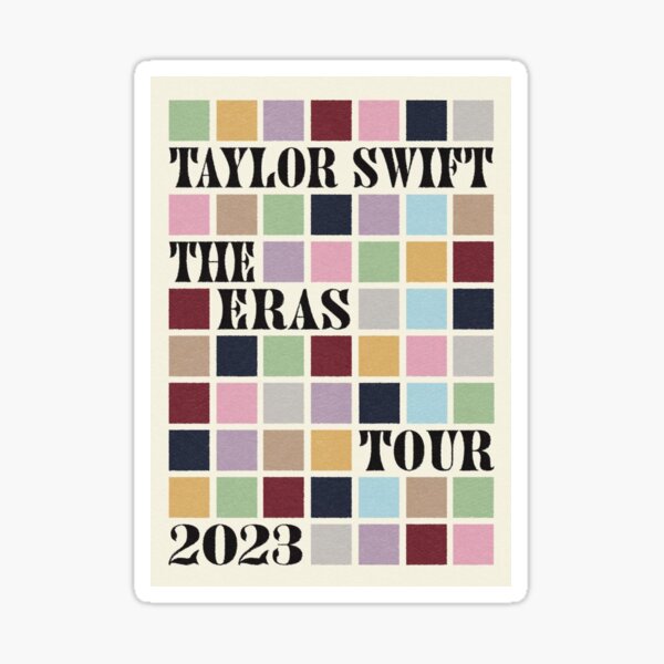 "Taylor Swift eras tour" Sticker for Sale by tpwk designs | Redbubble