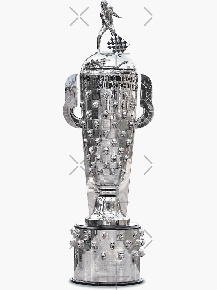 "Indianapolis 500 - Borg-Warner Trophy" Sticker by RacerFan | Redbubble