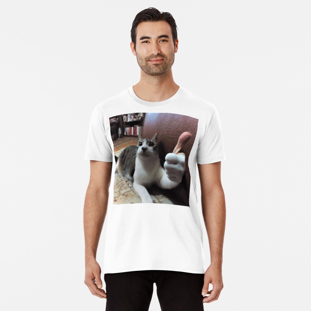 "Cat thumbs up" Sticker for Sale by JamesPSD | Redbubble