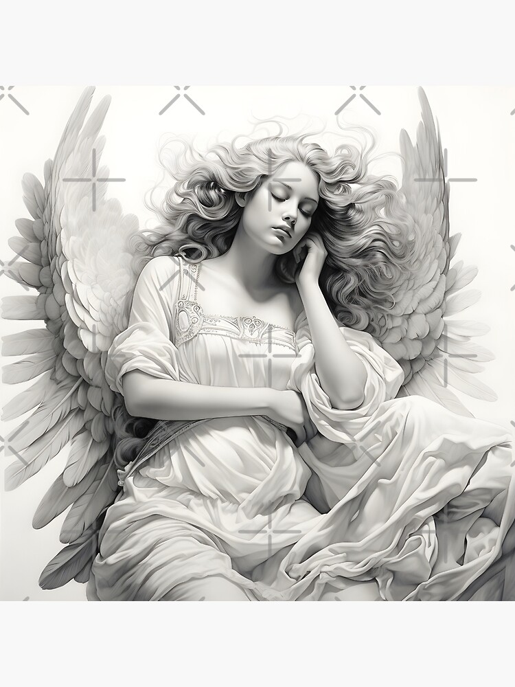 Dibujo De Angel Dormido