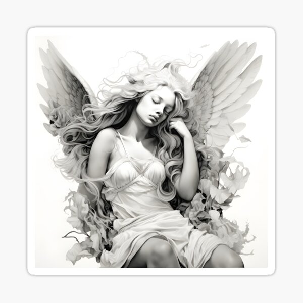 Dibujo De Angel Dormido