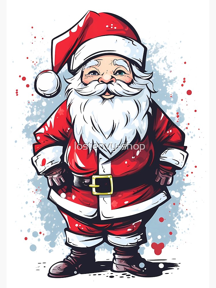 "Graffiti Style Santa Claus Christmas" Poster for Sale by lostenvy-shop ...