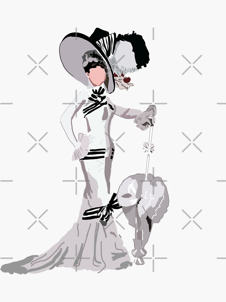 "My Fair Lady" Sticker for Sale by TheArtBakery67 | Redbubble