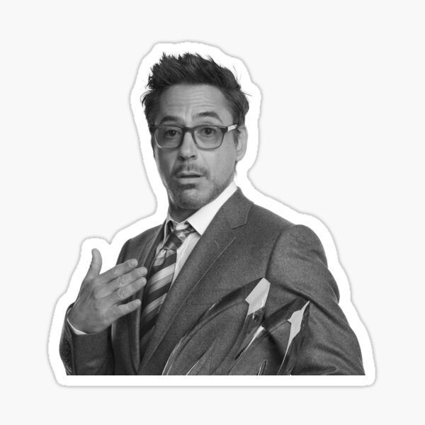 "Robert Downey Junior RDJ Im Stuff Meme" Sticker for Sale by nitezba ...