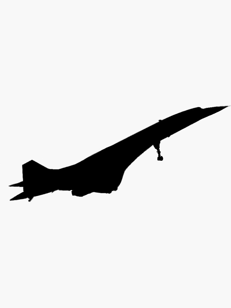 "Concorde Silhouette" Sticker for Sale by Pearrtree | Redbubble