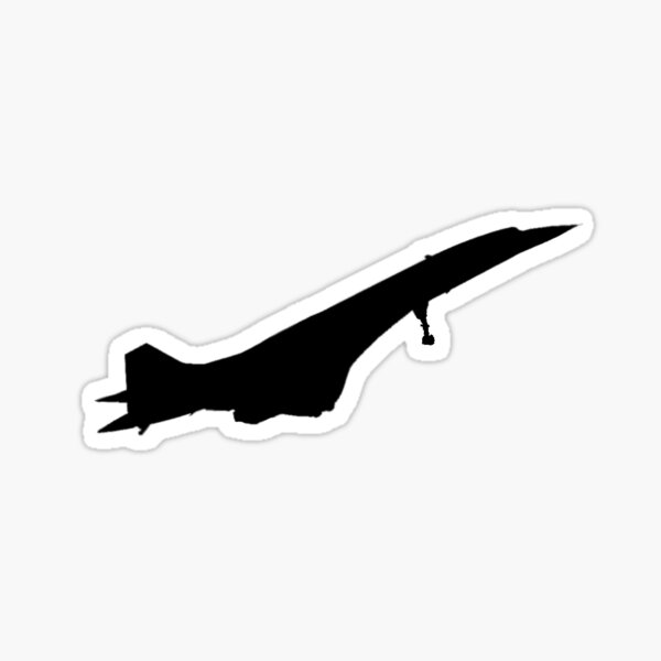 "Concorde Silhouette" Sticker for Sale by Pearrtree | Redbubble