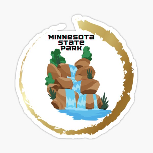 "Minnesota state park and Trees sticker" Sticker for Sale by ArtsTime ...