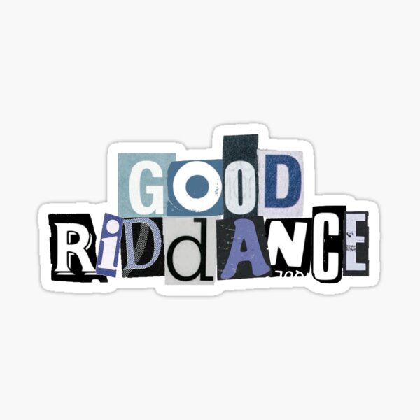 "Good Riddance Gracie Abrams" Sticker for Sale by NaomiesCorner | Redbubble