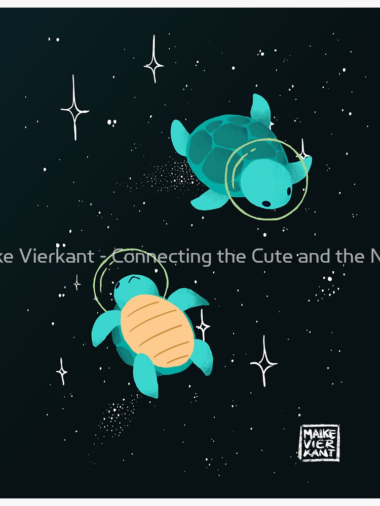 "Space Turtles" Sticker by Vierkant | Redbubble