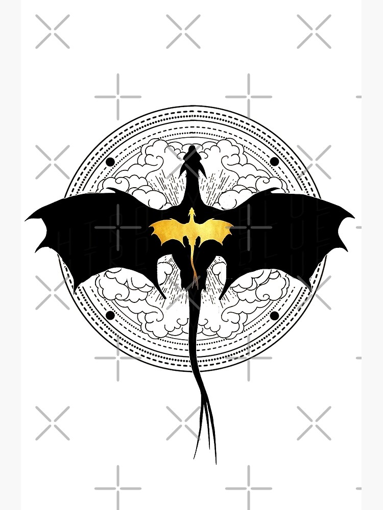 "Fourth Wing Dragon Relic/Tattoo" Poster for Sale by baranskini | Redbubble