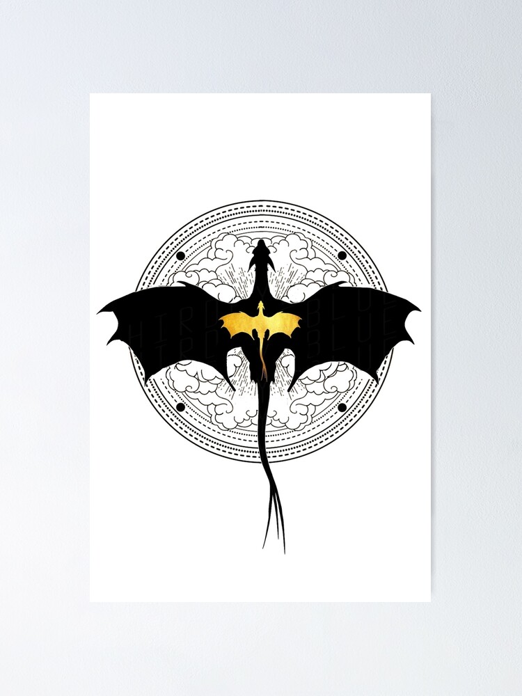 "Fourth Wing Dragon Relic/Tattoo" Poster for Sale by baranskini | Redbubble