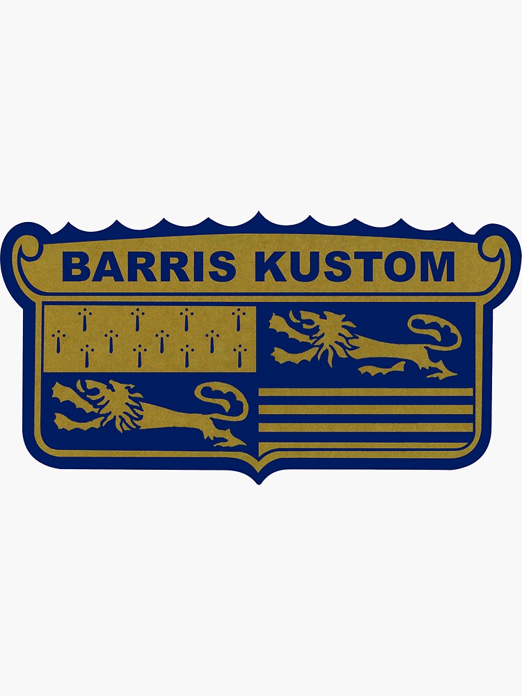 "Barris Kustom Logo Windshield Decal" Sticker for Sale by Barris Kustom ...