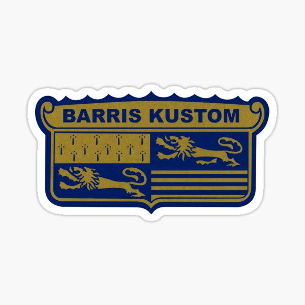 "Barris Kustom Logo Windshield Decal" Sticker for Sale by Barris Kustom ...