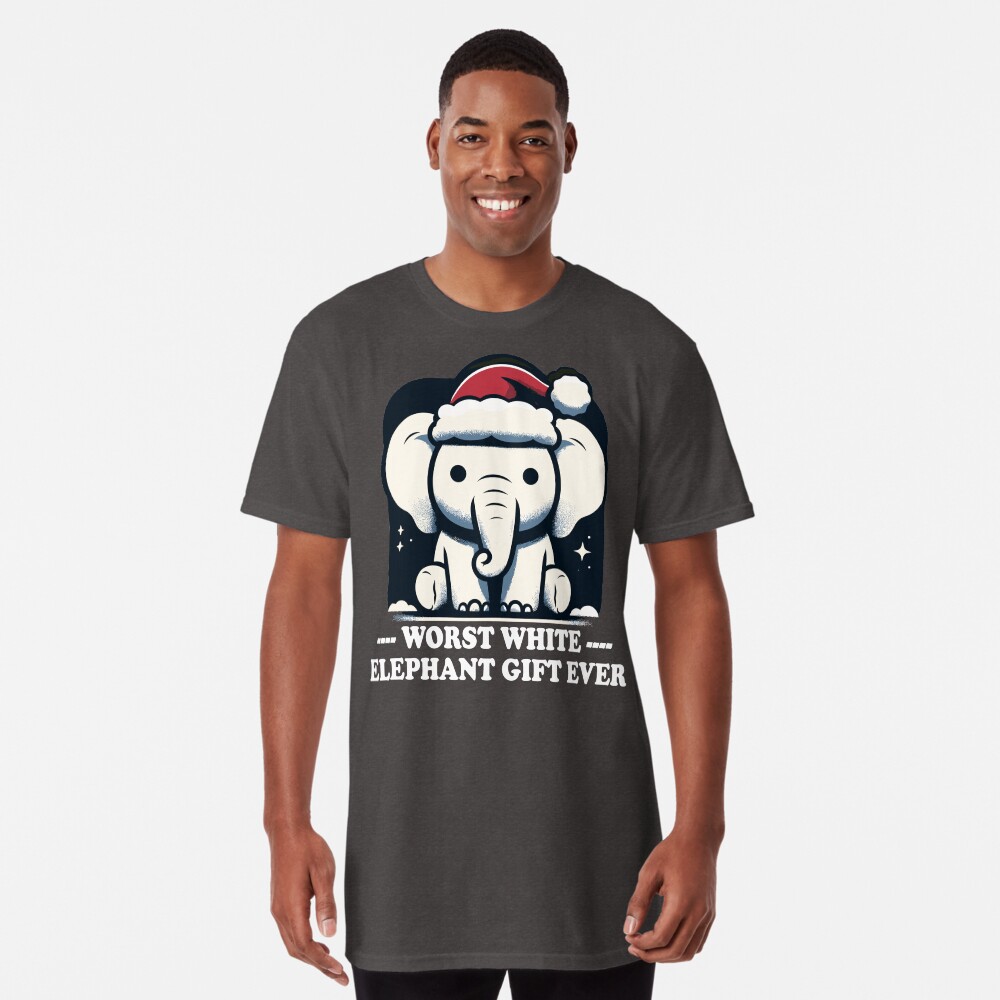 "Worst White Elephant Gift Ever Dumbfounded Elephant" Sticker for Sale ...