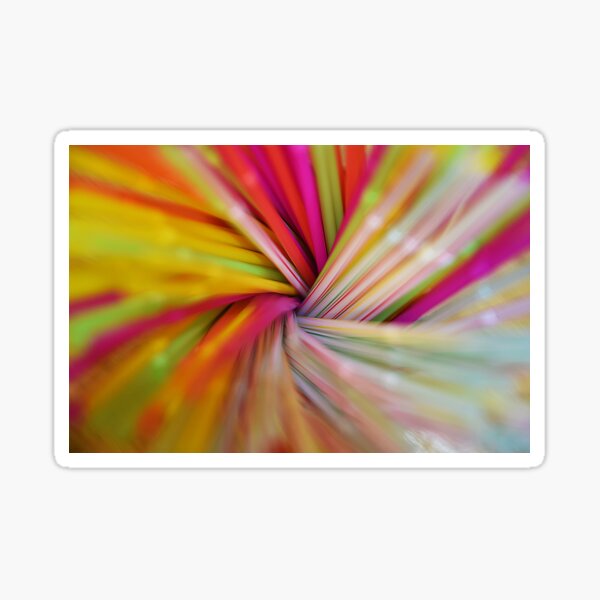 "Vivid - Straws" Sticker by javaoverride | Redbubble