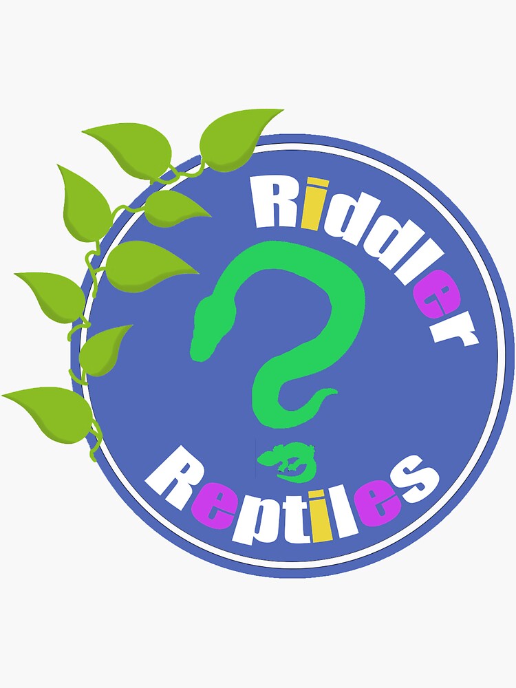 "Riddler Reptiles Logo!" Sticker for Sale by RiddlerReptiles | Redbubble