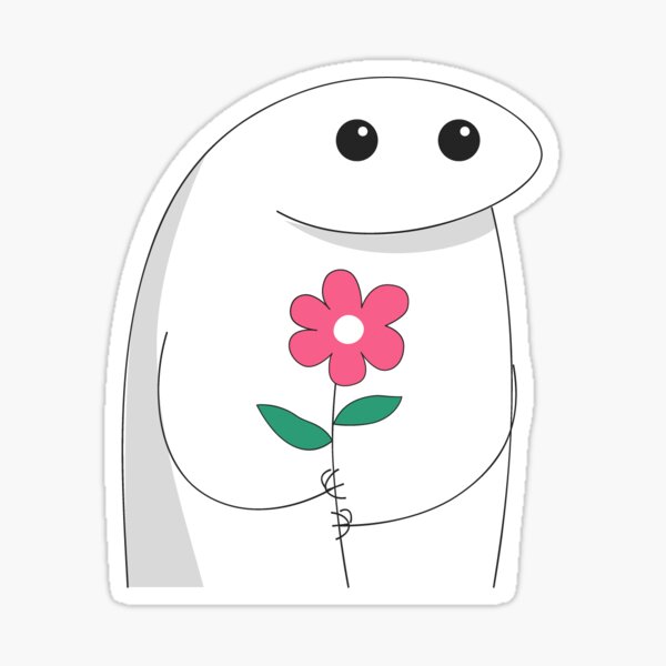 "Hand drawn flork meme illustration" Sticker for Sale by heemades ...