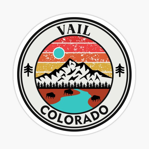 "Vail Colorado-Vintage" Sticker for Sale by nature-space | Redbubble
