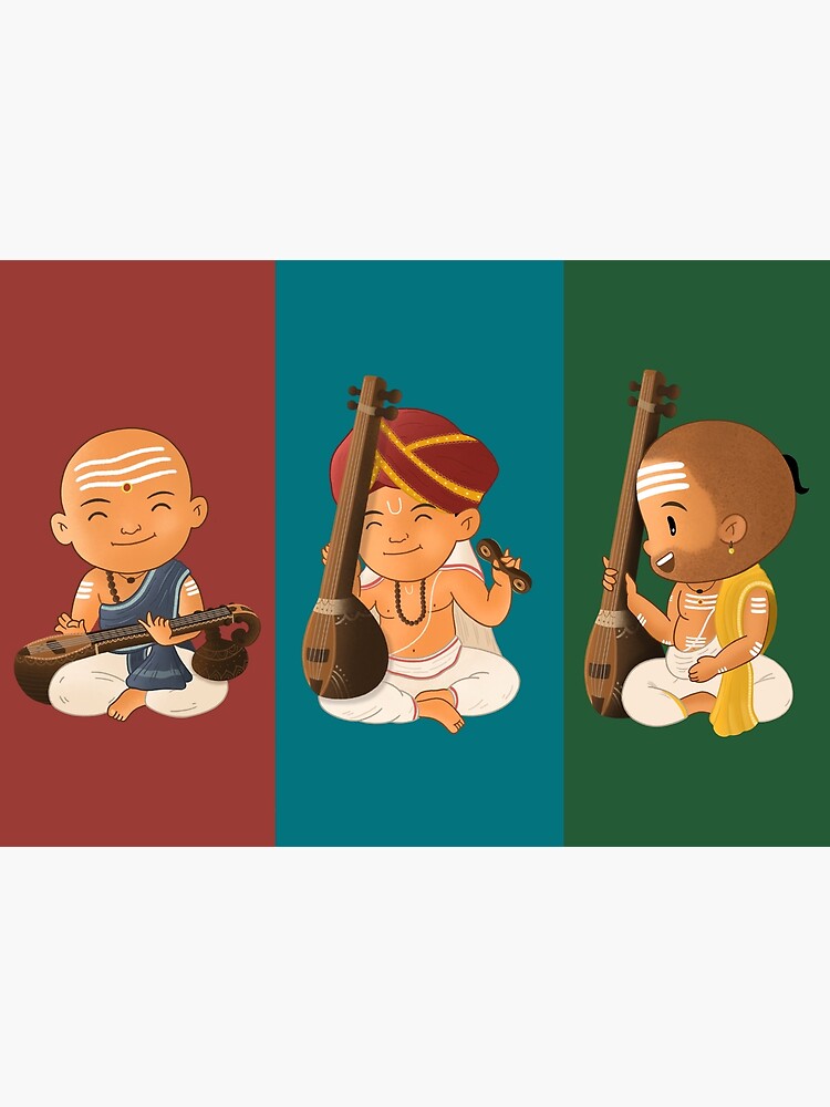 "Little Carnatic Trinity" Poster for Sale by thelittleheroes | Redbubble