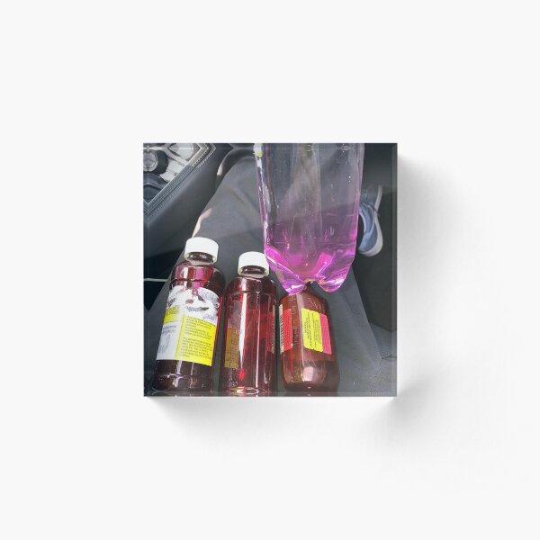 "Drank Purple Lean Pour Up in a Soda Wock" Acrylic Block for Sale by ...
