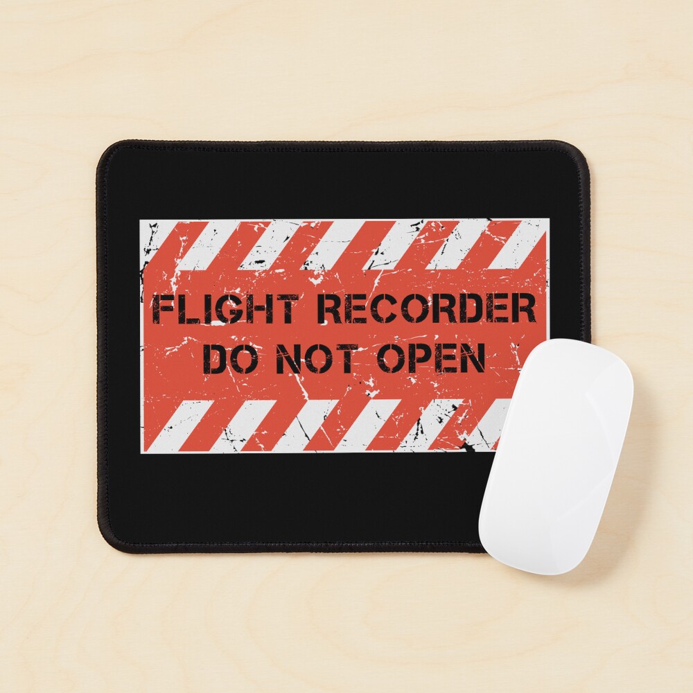 "Funny Pilot Theme - Black Box Flight Recorder - Do Not Open" Sticker ...