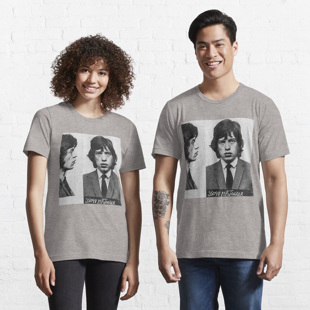 "Famous Mugshots - Jagger, 1967" Sticker for Sale by blackink-design ...