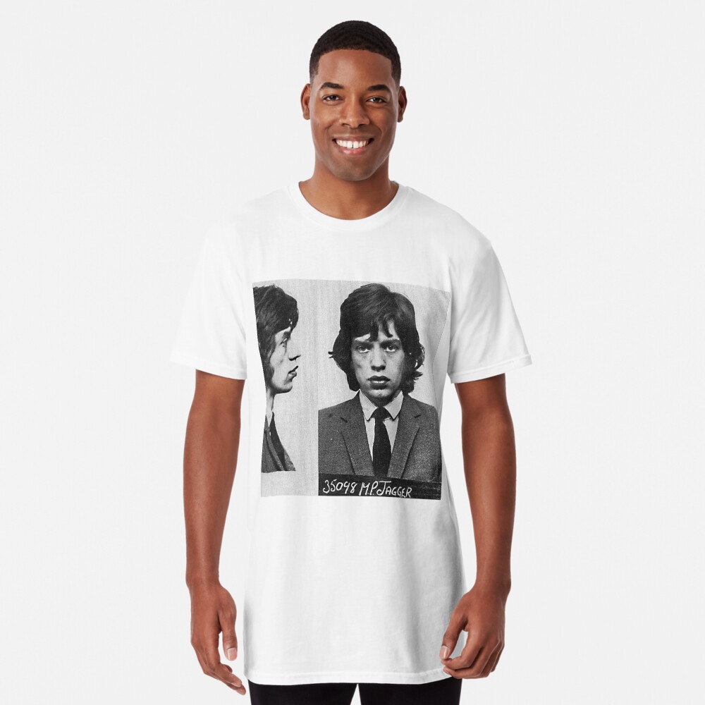 "Famous Mugshots - Jagger, 1967" Sticker for Sale by blackink-design ...
