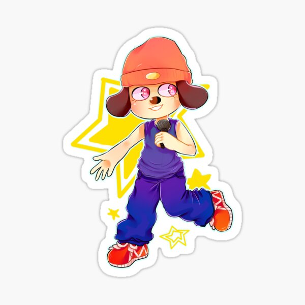 "Parappa!" Sticker for Sale by Tinstarbby | Redbubble