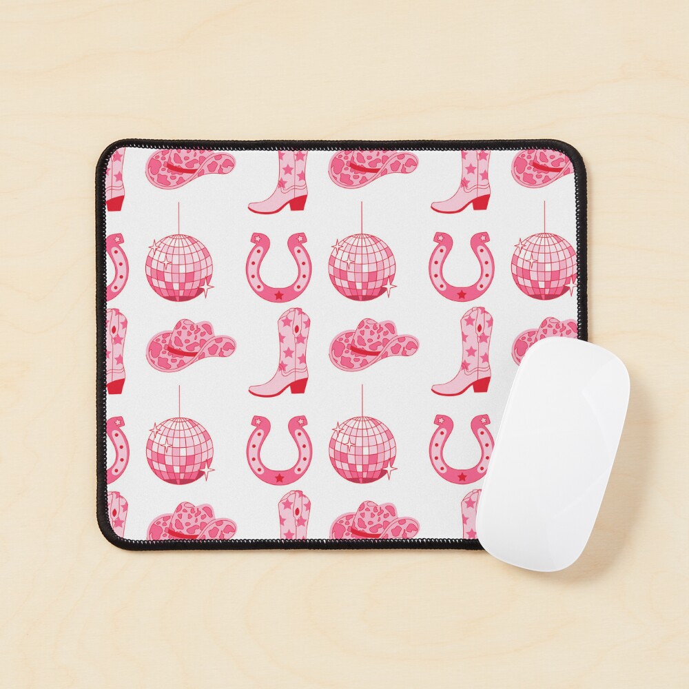 "Disco Cowgirl Pack. Pink cowboy boot, disco ball, horseshoe and ...