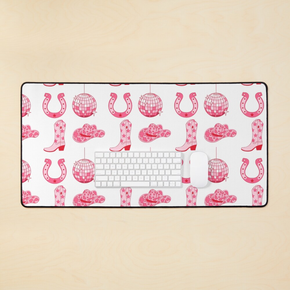 "Disco Cowgirl Pack. Pink cowboy boot, disco ball, horseshoe and ...