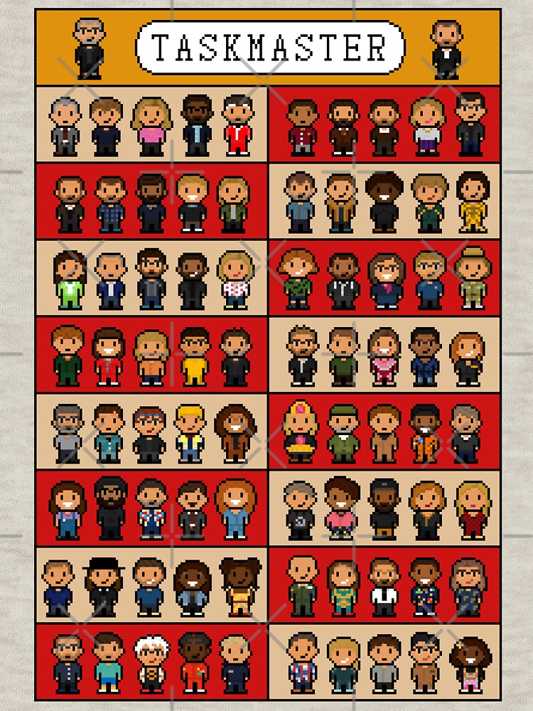 "Taskmaster Pixel Art, Complete, Series 1-16" Essential T-Shirt for ...