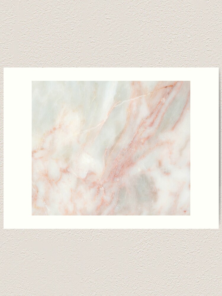 "Softest blush pink marble" Art Print by marbleco | Redbubble