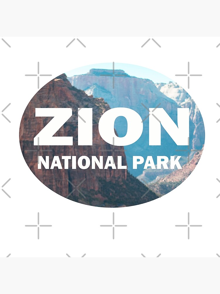 "Zion National Park Bumper Sticker" Poster for Sale by stermitkermit ...