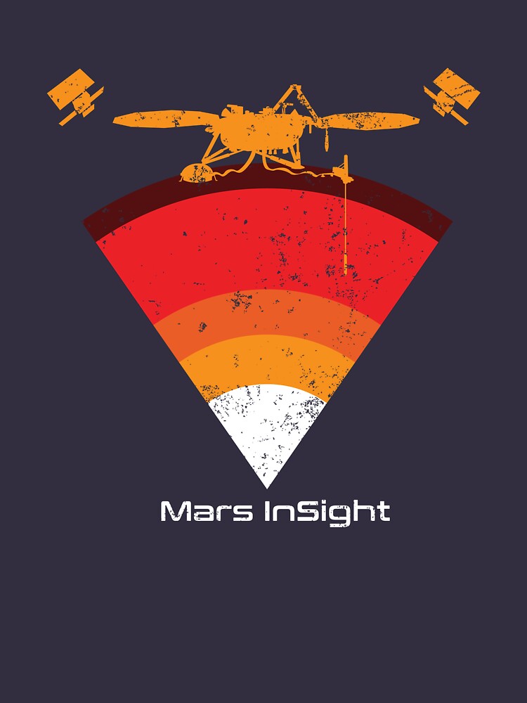 "Mars InSight" T-shirt for Sale by Glowsart | Redbubble | mars t-shirts ...