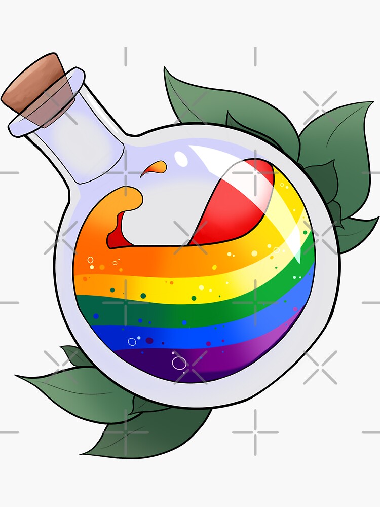 "Potions of Pride - Rainbow" Sticker for Sale by WhisperingDusk | Redbubble
