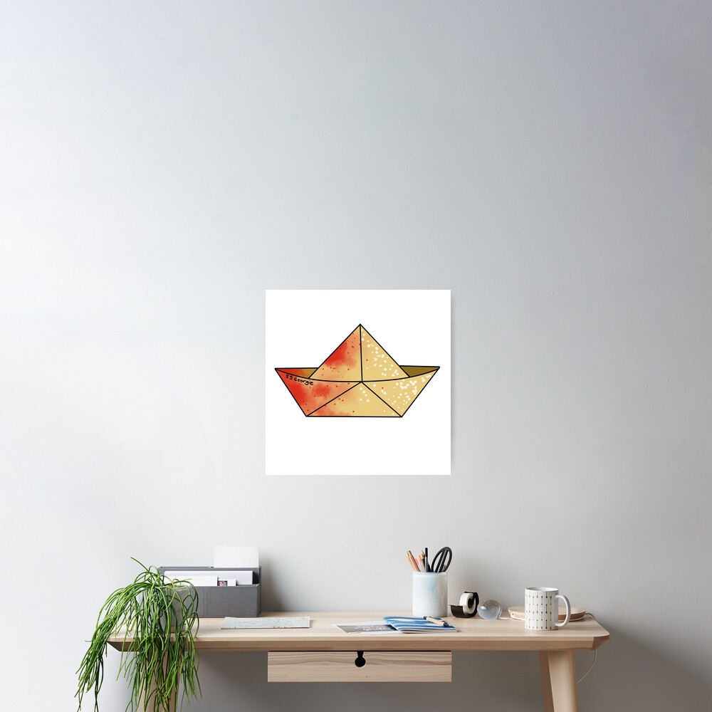 ""IT" Georgie Denbrough's Paper Boat" Poster for Sale by Jrgoyette ...