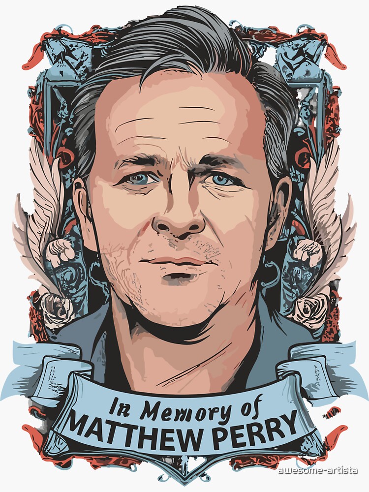 "matthew perry In Memory of Matthew Perry Tribute T-shirt - RIP Matthew ...