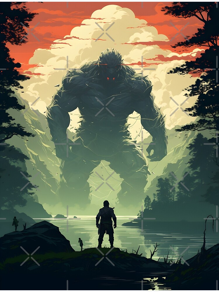 "Monster Titan Poster" Poster for Sale by LynZorHome | Redbubble