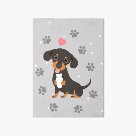 "Tricolor Chiweenie Dachshund Chihuahua Mix" Art Board Print for Sale ...