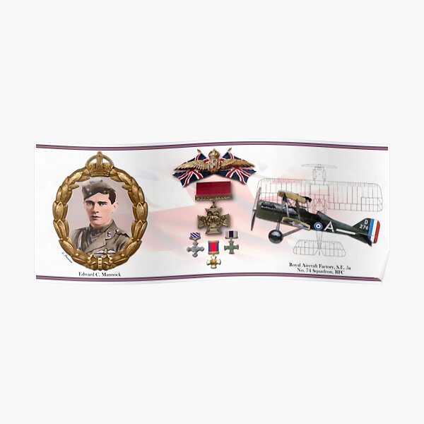 "Major Edward Mannock" Poster by AH-Aviation-Art | Redbubble