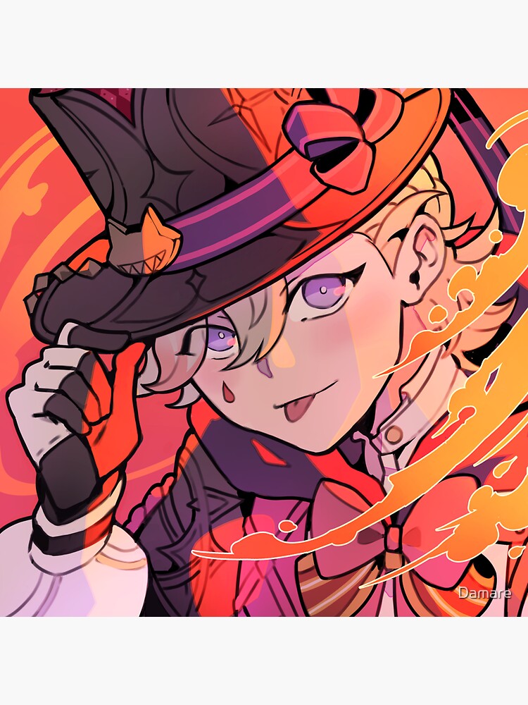 "Lyney" Sticker for Sale by damare | Redbubble