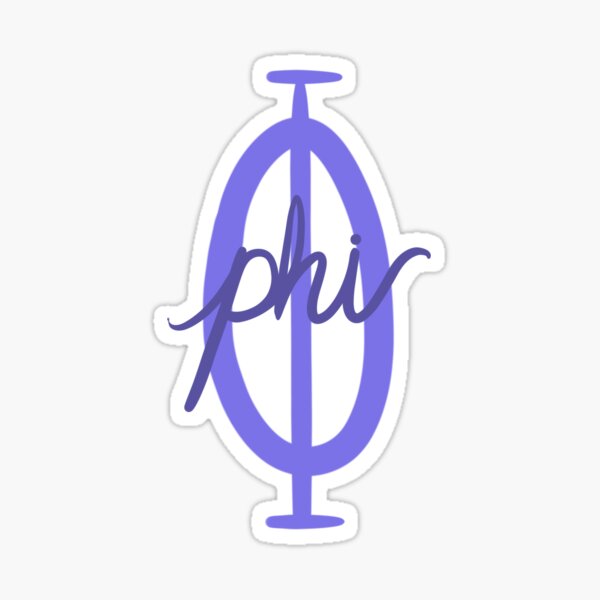 "phi" Sticker by jflach | Redbubble