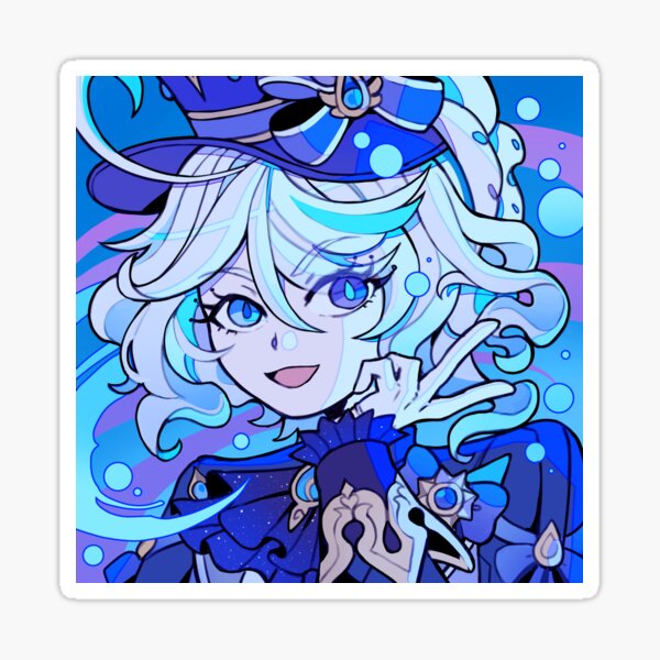"Furina" Sticker for Sale by damare | Redbubble
