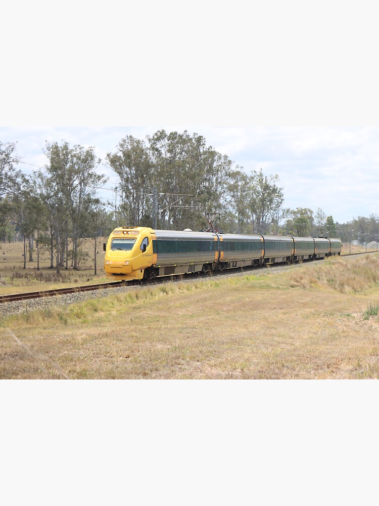 "Queensland Rail Travel Tilt Train near Gympie, Australia" Sticker for ...