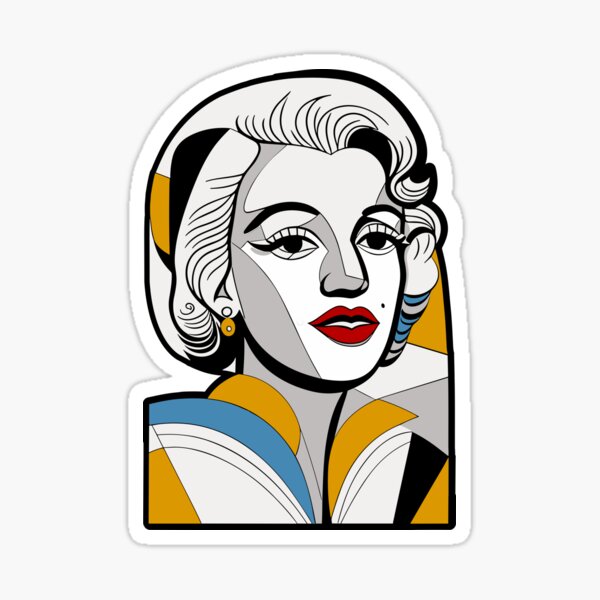 "Portrait of Blonde" Sticker for Sale by Ikibrai | Redbubble