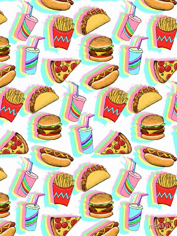 "Rainbow Fast Food" by micklyn | Redbubble