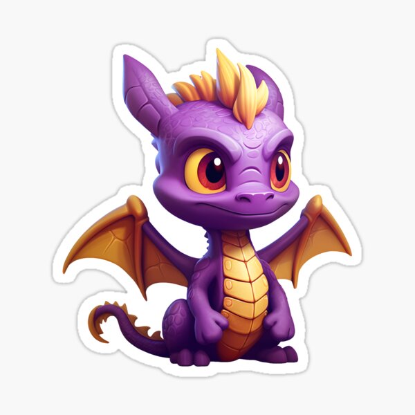 "Spyro the blue dragon" Sticker by Last-Train | Redbubble